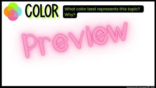 Color Symbol Image - Visible Thinking Routine - BONUS LESSON-CSI End of ...