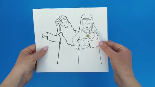 Abraham and Sarah Have a Baby - Bible Craft by 10 Minutes of Quality Time