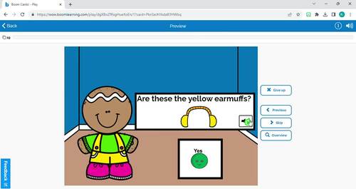 Find the Gingerbread Girl's Earmuffs. by Creative Speech Language Resources