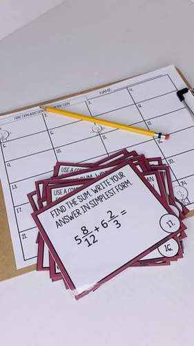 Go Math 5th Grade Chapter 6 Add and Subtract Fractions | TPT