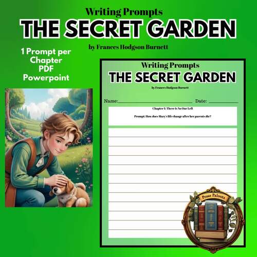 THE SECRET GARDEN by Frances Hodgson Burnett - Writing Prompts for ...
