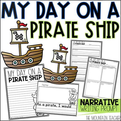 My Day on a Pirate Ship Pirate Craft and Ocean Themed Writing Prompt