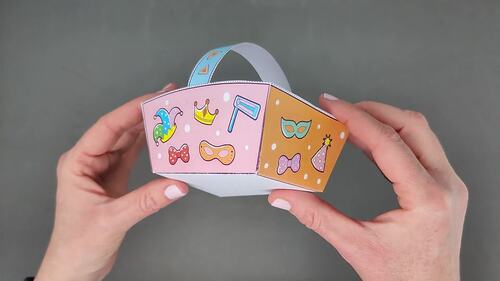 Mishloach Manot Basket Template by 10 Minutes of Quality Time | TPT