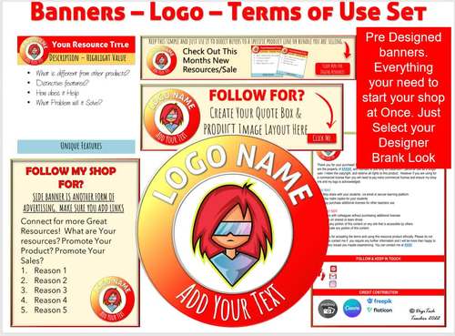 TPT Banner & Logo Design 2 by DigiTechTeacher | TPT