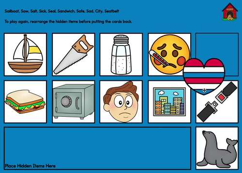 Digital Fourth of July Articulation Game - Find The Hidden American Flag