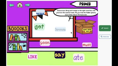 Sight Word Hide and Seek GAME - Halloween - Dolch Sight Words | TPT