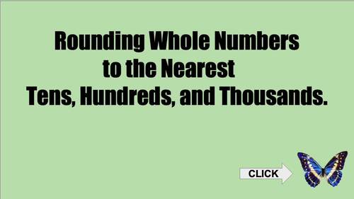 Google Slides-Rounding Whole Numbers-10's, 100's, and 1,000's-Math Centers