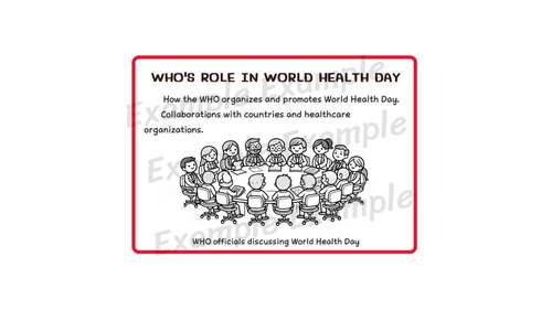 Exploring world health day+Coloring pages for kids by OnlineLearningKid