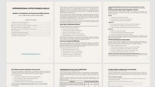 Relationship Skills Workbook Communication Tools Assertiveness Boundary ...