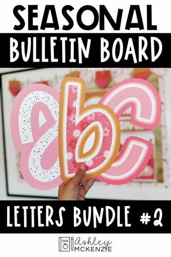 Seasonal A-Z Bulletin Board Letters, Punctuation, and Numbers Bundle #2