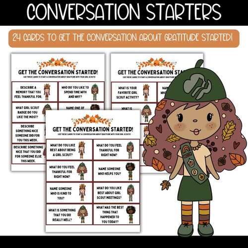 Girl Scout Fall Thanksgiving Gratitude Bundle, Parade Daisy Petal ...