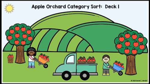 Apple Orchard Category Sorting Vocabulary Printable & Digital ...
