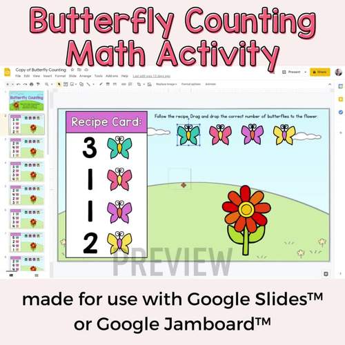 Butterfly Counting Digital Activity with Google Jamboard™ and Slides™