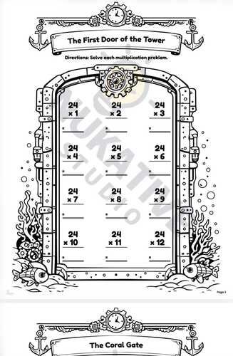 24Times Table Advanced Multiplication Practice | No Prep | Printable ...