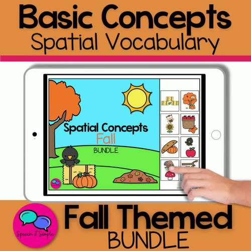 Basic Concepts - Spatial Vocabulary BUNDLE - FALL Prepositions - Digital