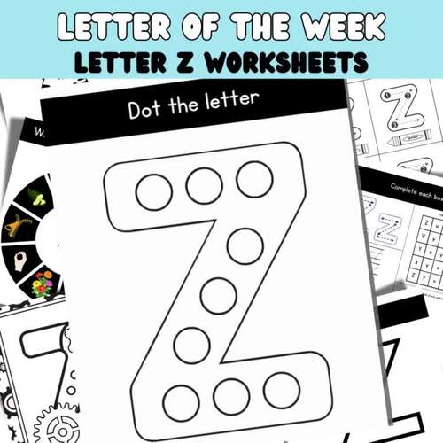 Letter Z activities | Letter Z worksheets | Letter pages | Uppercase ...