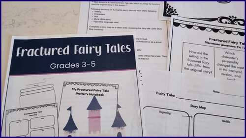 Fractured Fairy Tales Unit Plan for Grades 3, 4, and 5! by Joyful Juniors