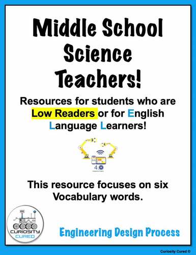 Engineering Design Process Vocabulary Worksheet Dot-to-Dot #1 ELL/ESL ...