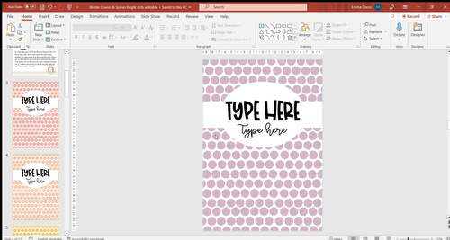 Binder Covers | BRIGHT DOTS | Editable by My Inclusive Classroom by Mrs D