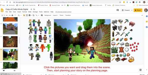 Minecraft Writing Bundle Printable and Digital Resources Distance Learning