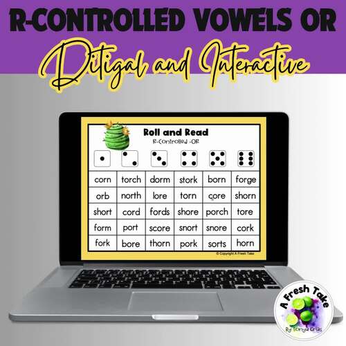 Digital Roll, Click & Read |Phonics Game| R-Controlled Vowels OR Words ...