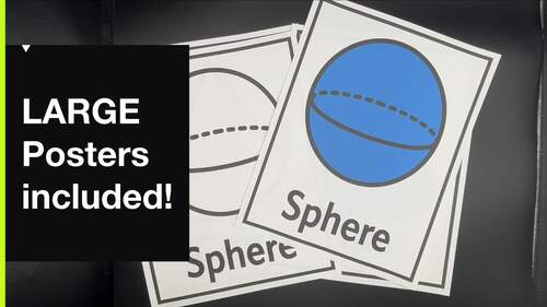 Shape 3D Sorting Activity Interactive Geometry Lesson with 13 Display ...