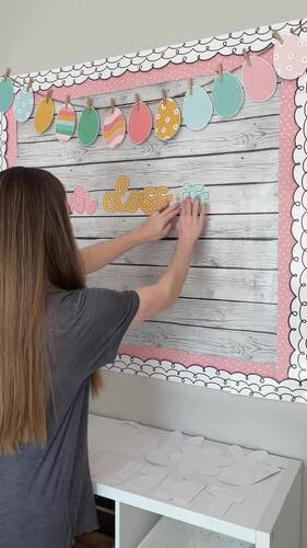 Easter Bulletin Board Kit | April Decor | Spring | English & Spanish ...