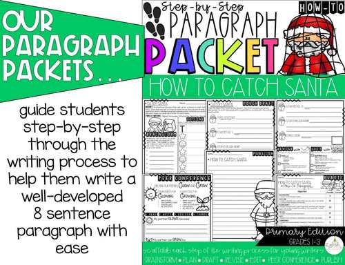 How to Catch Santa | Paragraph Packet | Procedural Writing | TPT