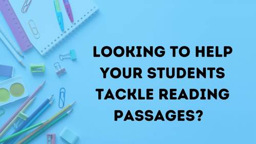 Reading Test Taking Strategy Poster | Florida F.A.S.T. Test | TPT