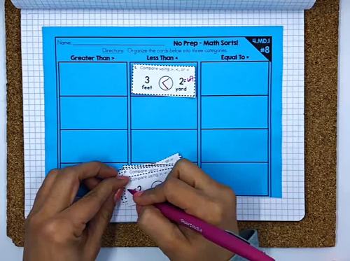 Math Interactive Notebook 4th Grade Area, Perimeter, Converting ...