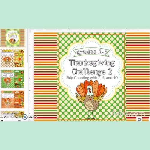Dollar Deal Thanksgiving Math Digital Skip Counting 1st 2nd Disguise a ...