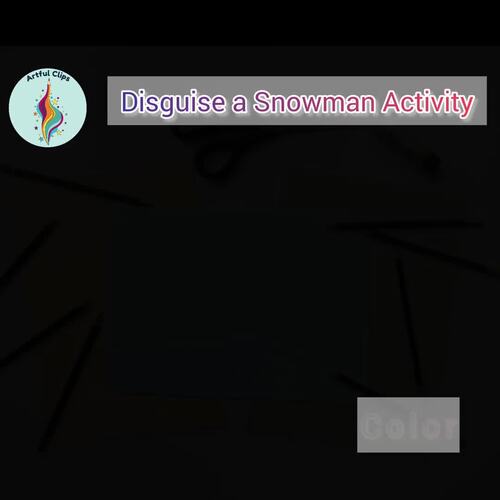 Disguise a Snowman, Decorate Outline With Costumes, Cut and Paste ...