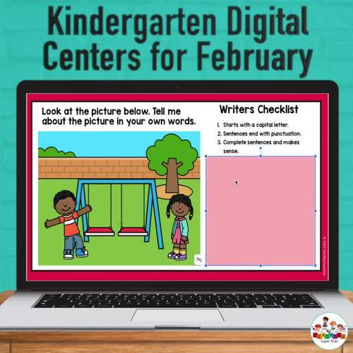 Kindergarten February Activities for Google Classroom by Teaching Superkids