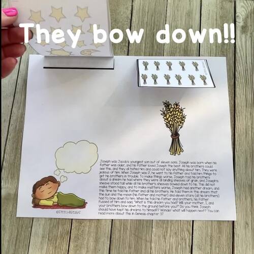 Josephs Dreams Bible Craft | Sunday School Bible Study Christian Activity