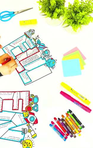 Hispanic Heritage Month Craft Looking Up to Ellen Ochoa Assessment ...