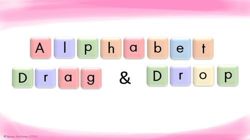 Alphabet Drag & Drop (for virtual or in-person learning) by Miss Renee OT