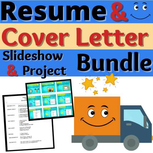 Resume Career Exploration Activity Bundle Cover Letter Jobs No Prep