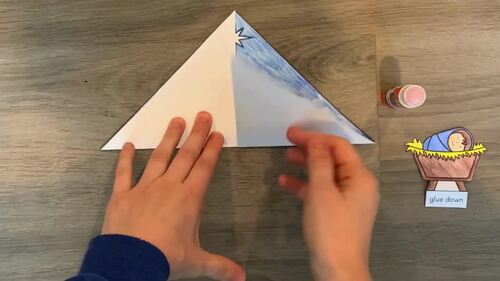 Nativity Manger 3D Craft Decoration, Sunday School Christmas Bible Activity