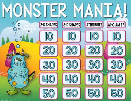 2D and 3D Shapes Geometry Game Show | Editable PowerPoint Game Show