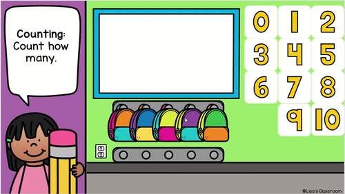 BACK TO SCHOOL Counting Number Fluency - Digital Distance Learning ...