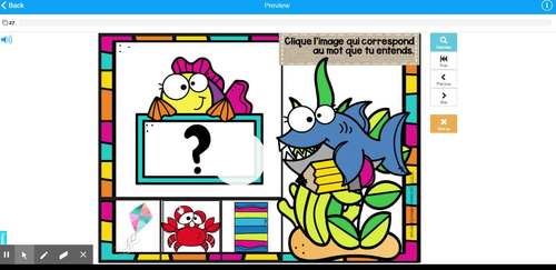 French Boom Cards Beach Vocabulary BUNDLE by La Classe de Mme Sambrook