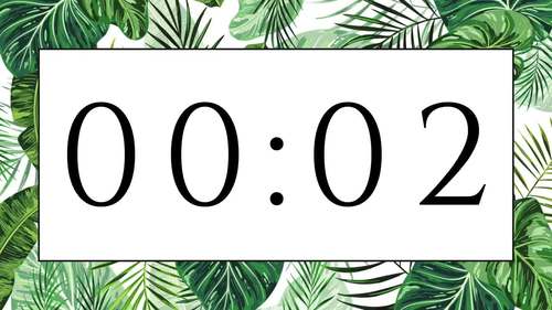 30 TROPICAL Video Countdown Timers - For PowerPoint, Slides, Keynote