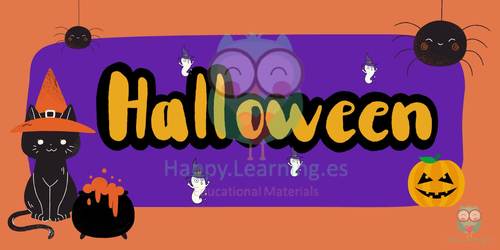 Halloween Banner by Happy Learning by teacher Jenyffer | TPT