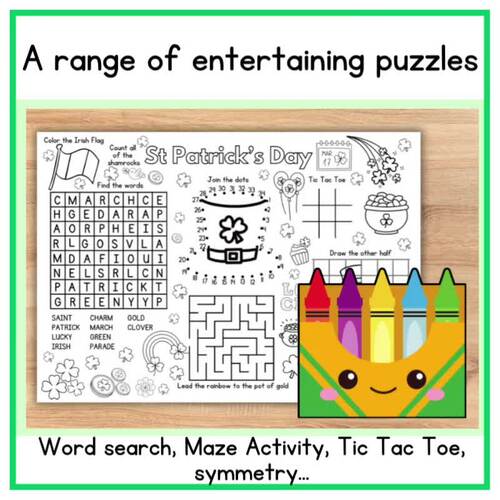 St Patricks Day Word Search St Patricks Day Coloring Pages Activity ...