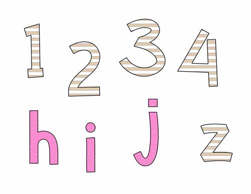 Printable Bulletin Board Letters Bundle Pack, Large Alphabet Letters Bundle