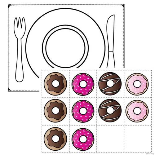 Numbers to 10 Donut Themed - Number Sense Activities, Worksheets & Games