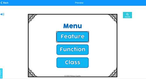 Listener Response: Feature, Function & Class | Boom Cards | TPT