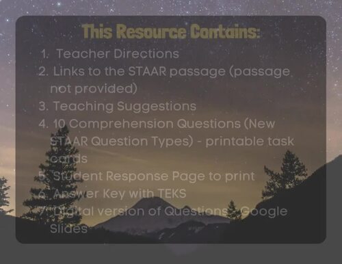 5th Gr.-Reading Comprehension- PAIRED Passage-STAAR New Question Types ...