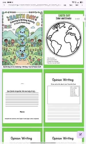 Earth Day Addition Subtraction Math Craft Recycling Truck Kindergarten ...