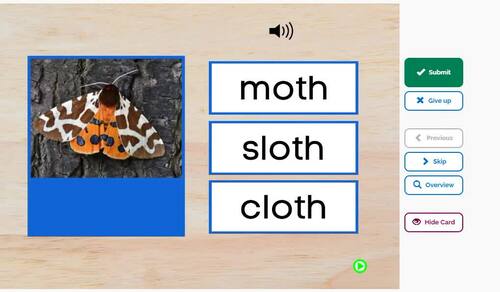 TH Ending Blend Words Label Picture Match Montessori Blue Language Boom ...